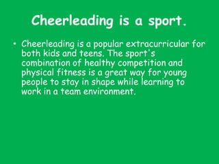 Cheerleading | PPTX