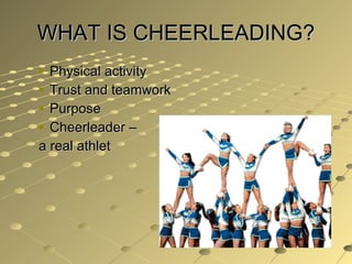 Cheerleading – is it a sport | PPT