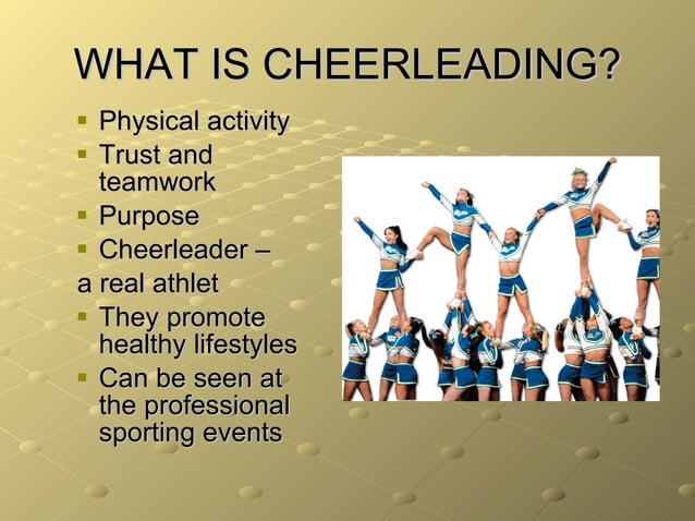 Cheerleading – is it a sport | PPT | Cheerleading | Sports
