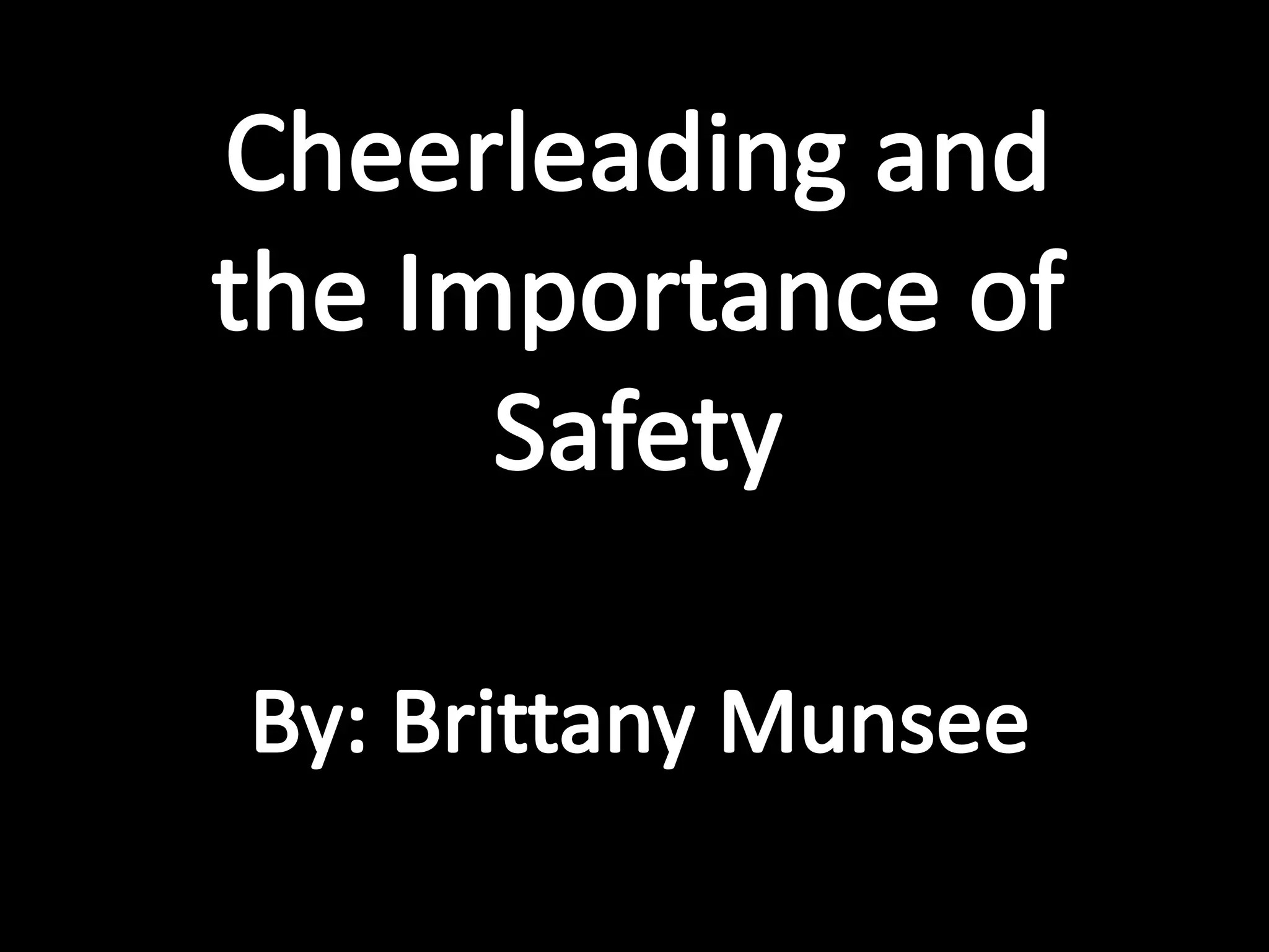 Cheerleading Safety | PPT