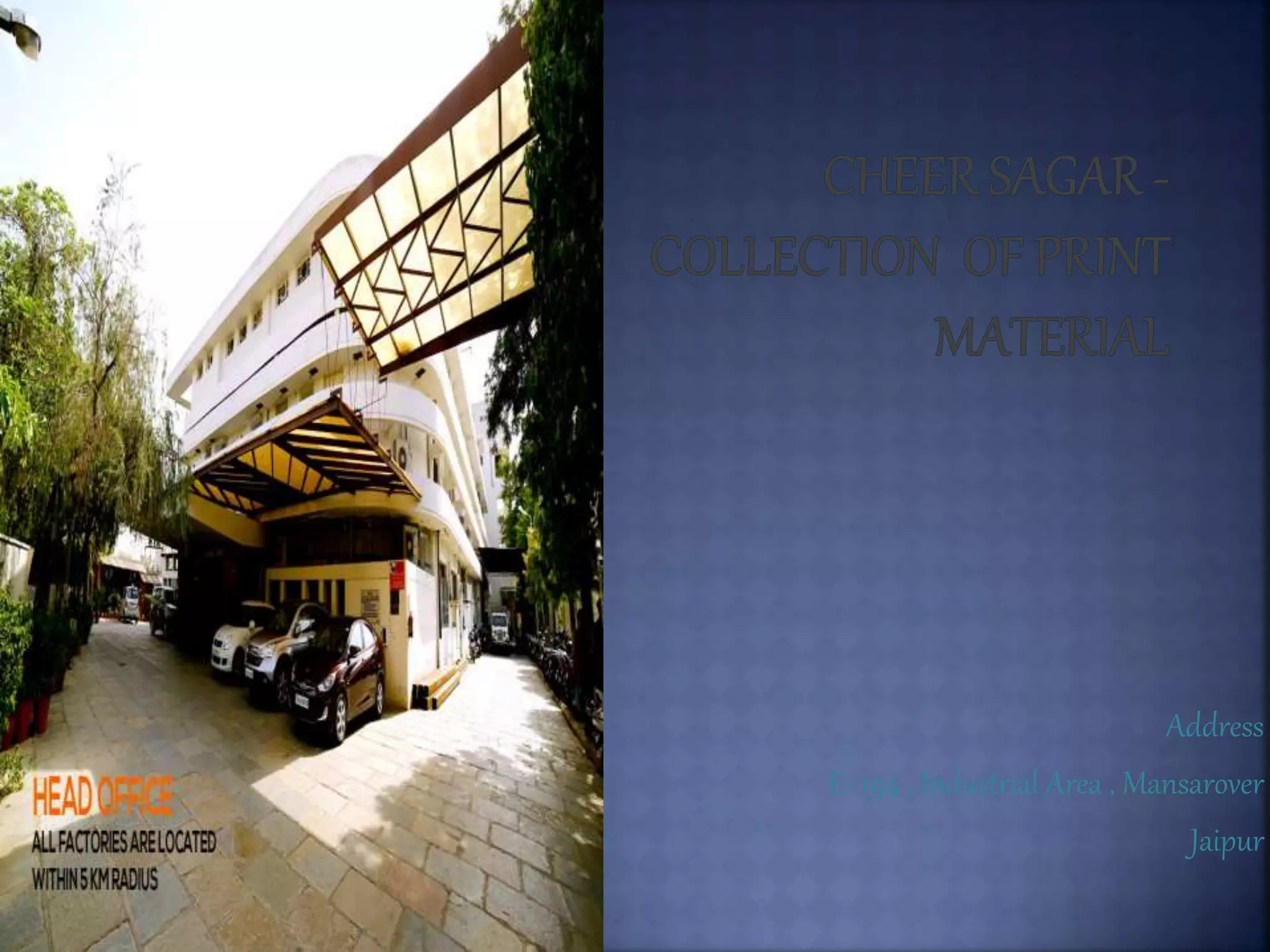 Cheer Sagar - Collection of Print Material | PPT