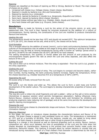 Cheese | PDF | Desserts and Baking | Food & Drink