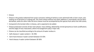 Cheese .pptx food science and technology | PPT