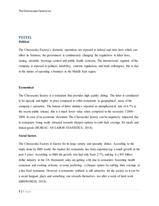 Cheesecake factory | PDF