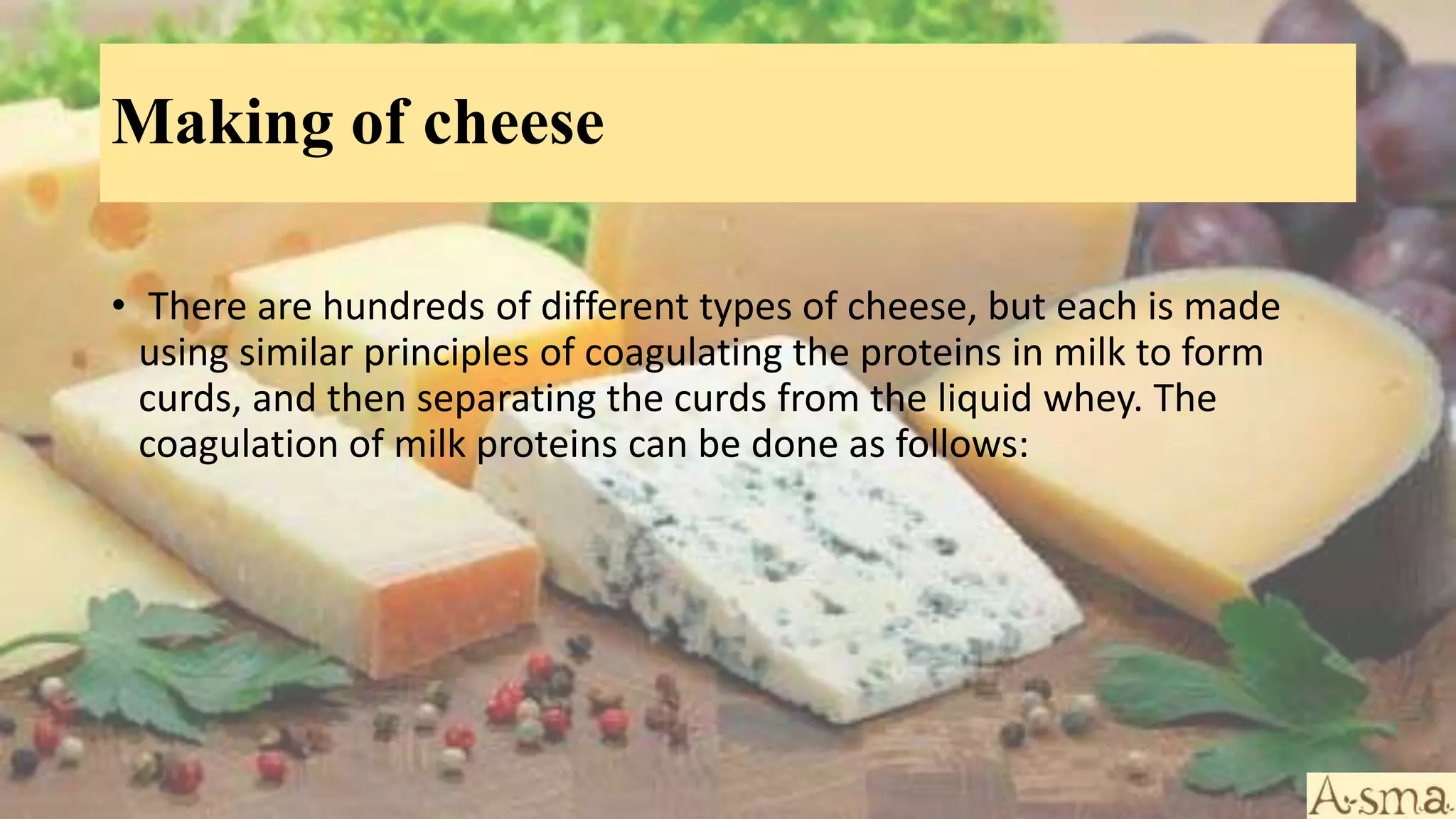 Cheese making | PPTX