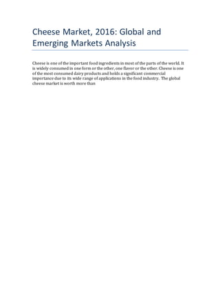 Cheese market | DOCX