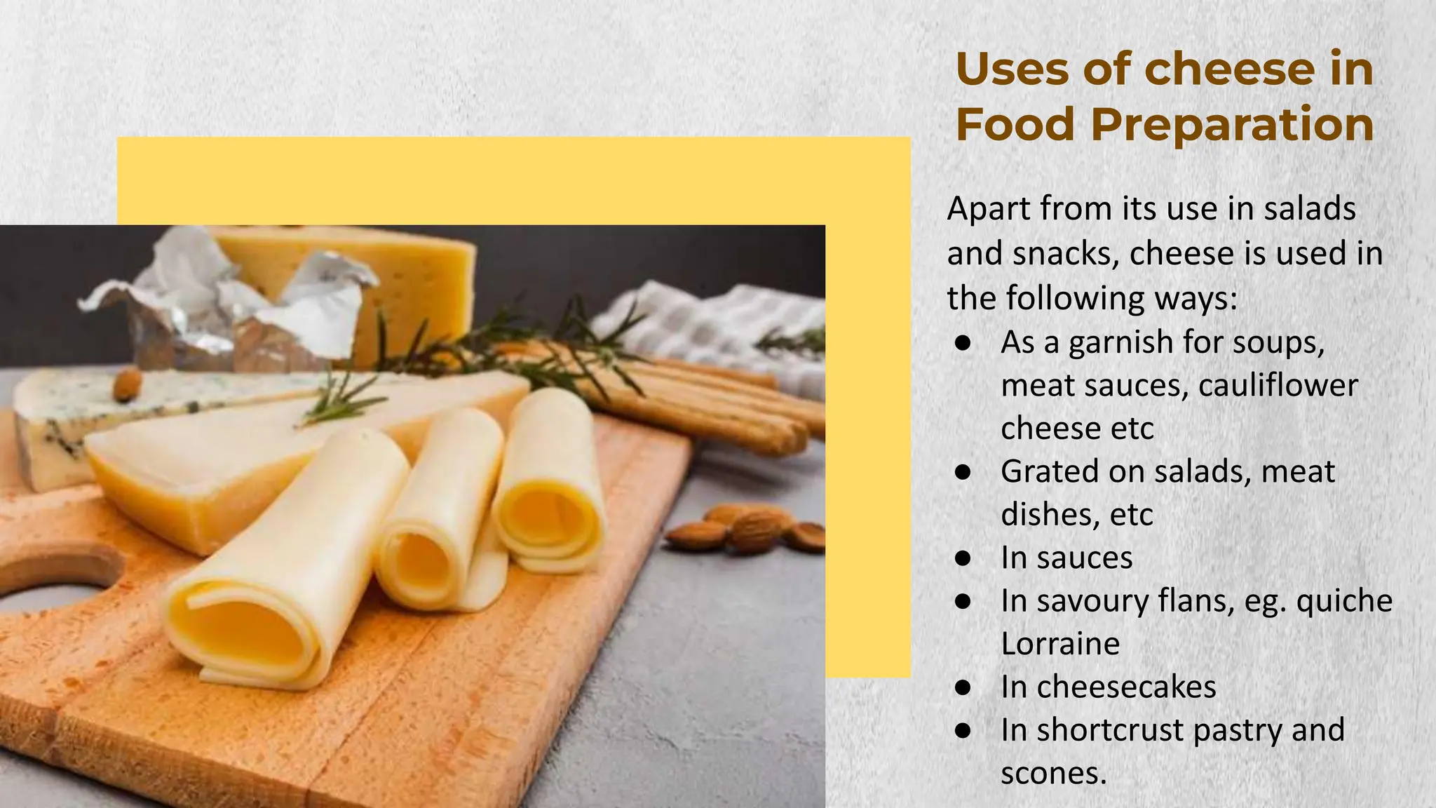 Cheese Presentation. Types of cheese/preparations/uses | PPT