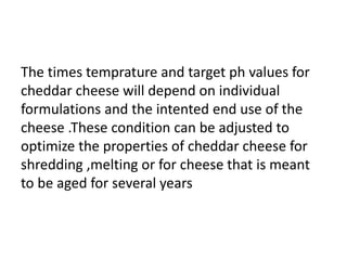 Cheese processing | PPTX