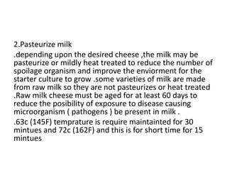 Cheese processing | PPTX