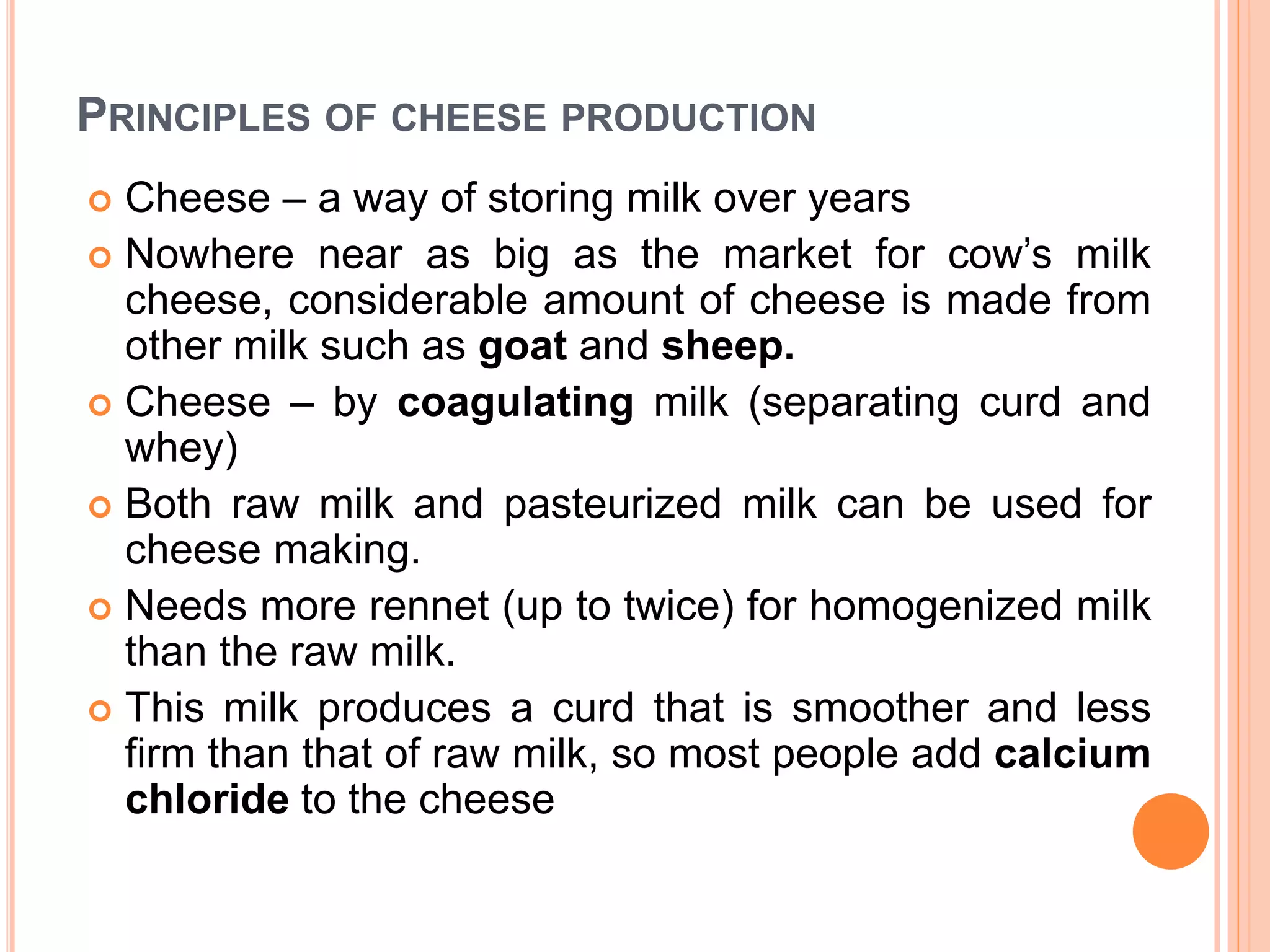 Cheese production | PPTX