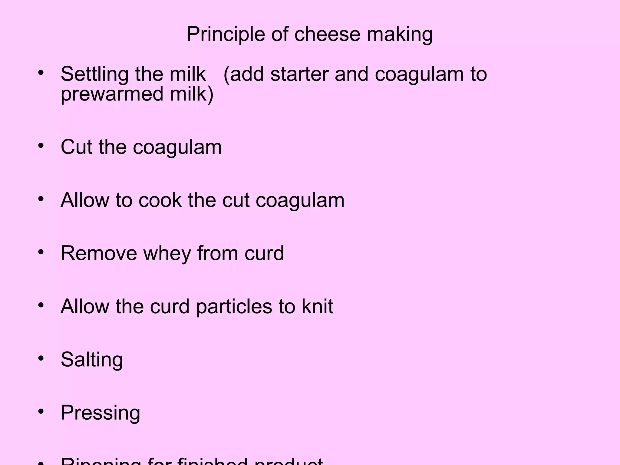 Cheese production | PPT