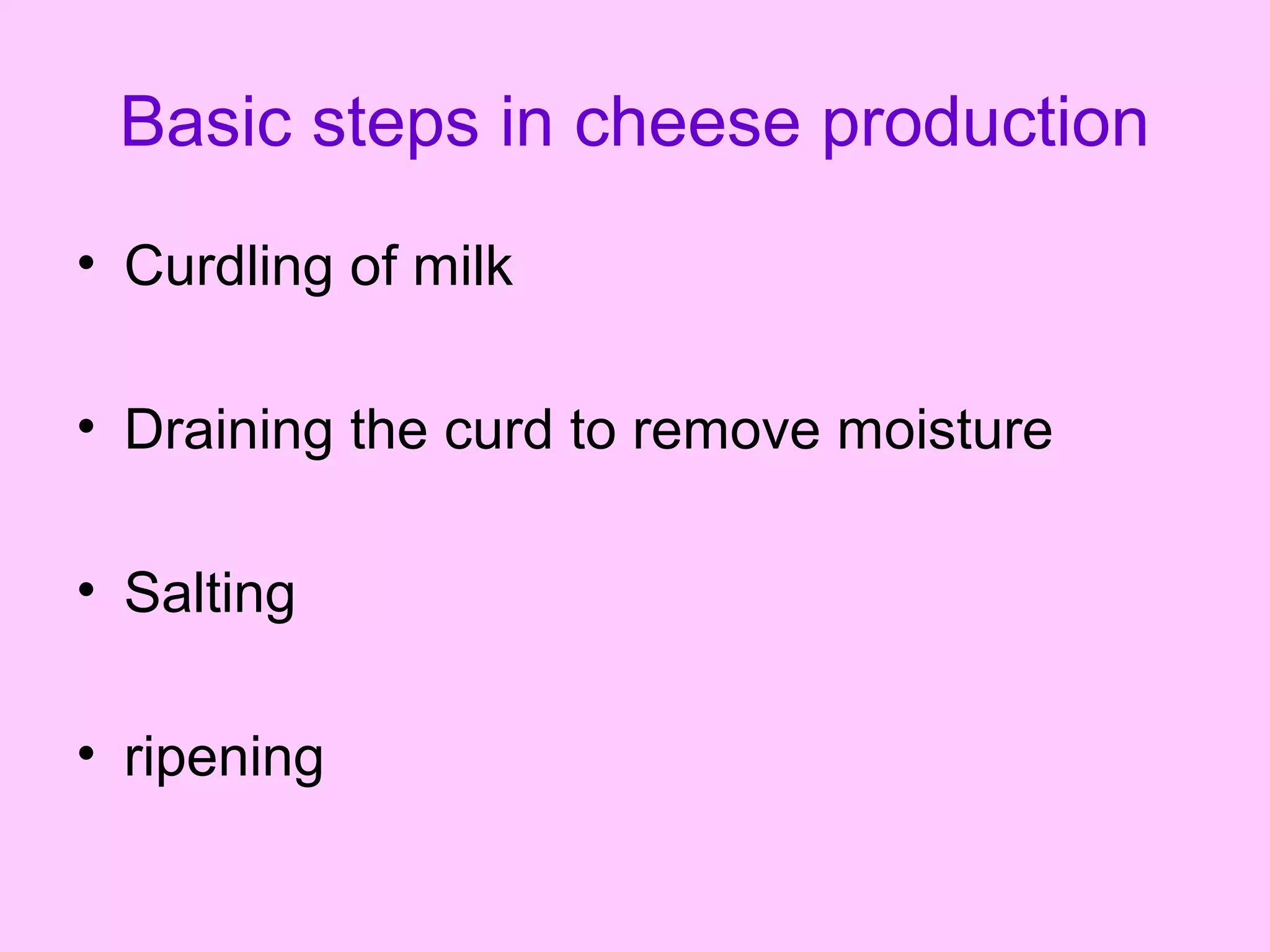 Cheese production | PPT