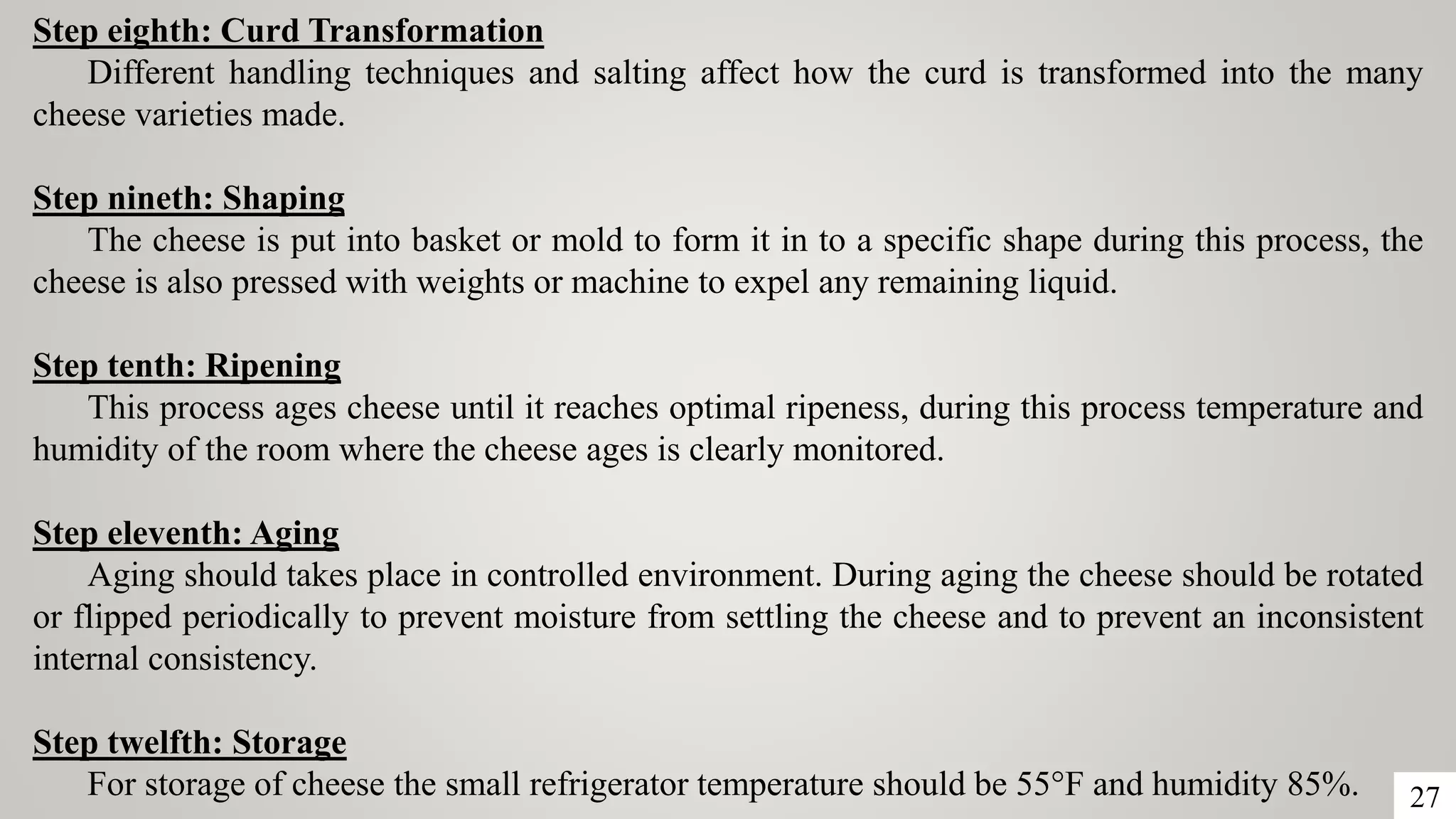 Cheese Production Process | PPTX