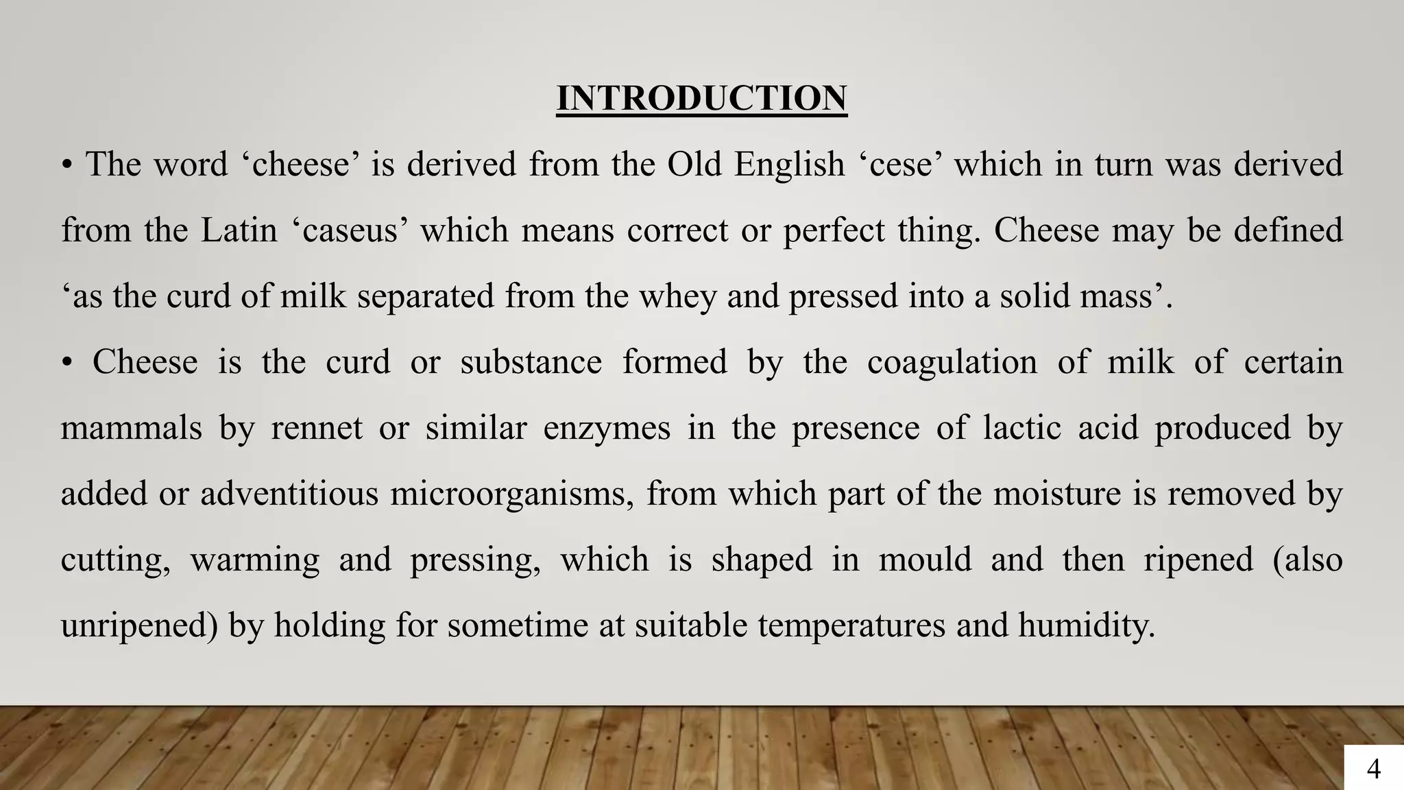 Cheese Production Process | PPTX