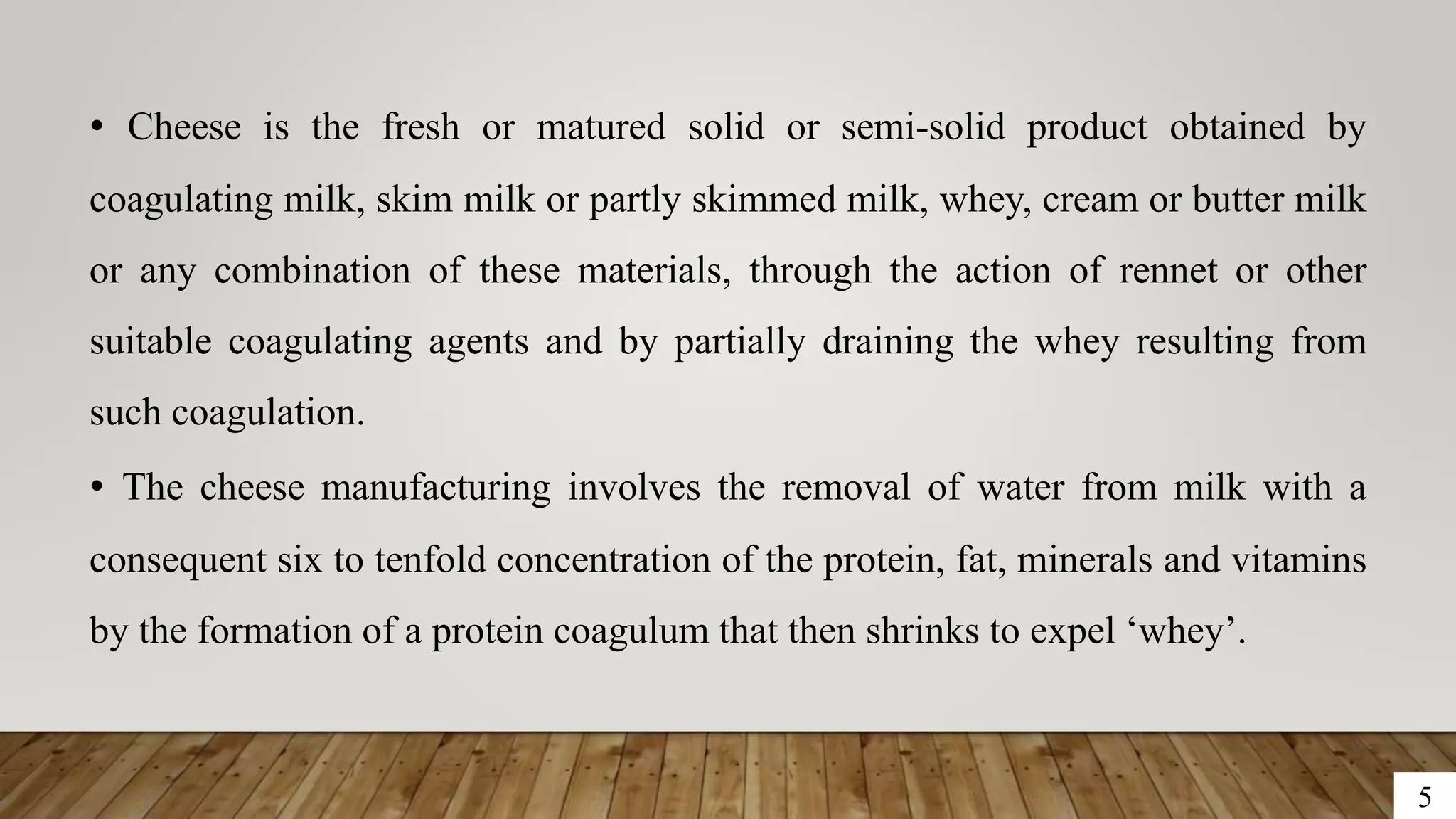 Cheese Production Process | PPTX