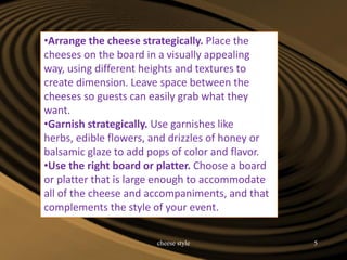 different cheese styles cheese styles | PDF