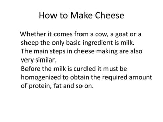 Cheese Training | PPTX