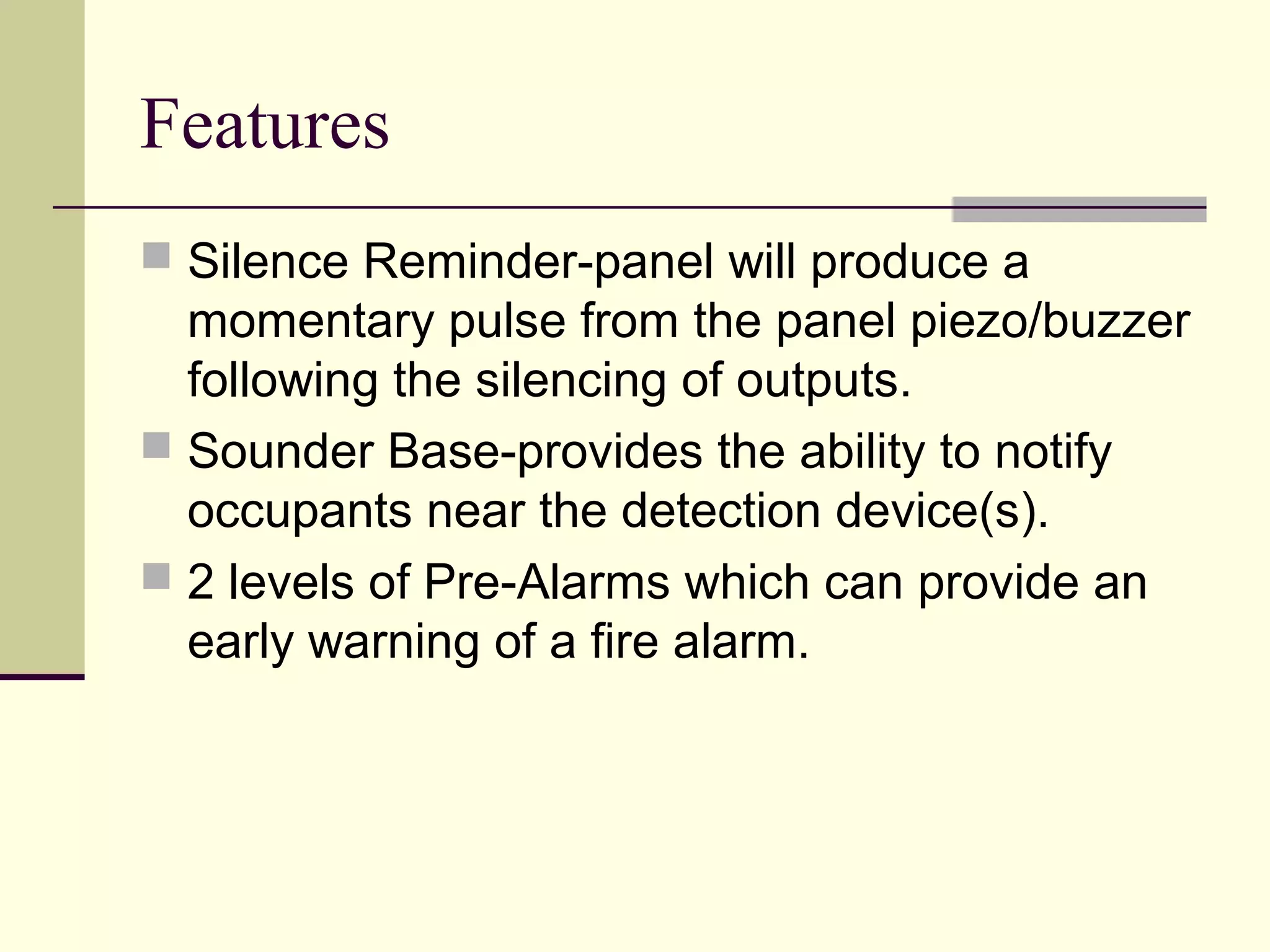 Fire control panel - Cheetah xi features | PPT