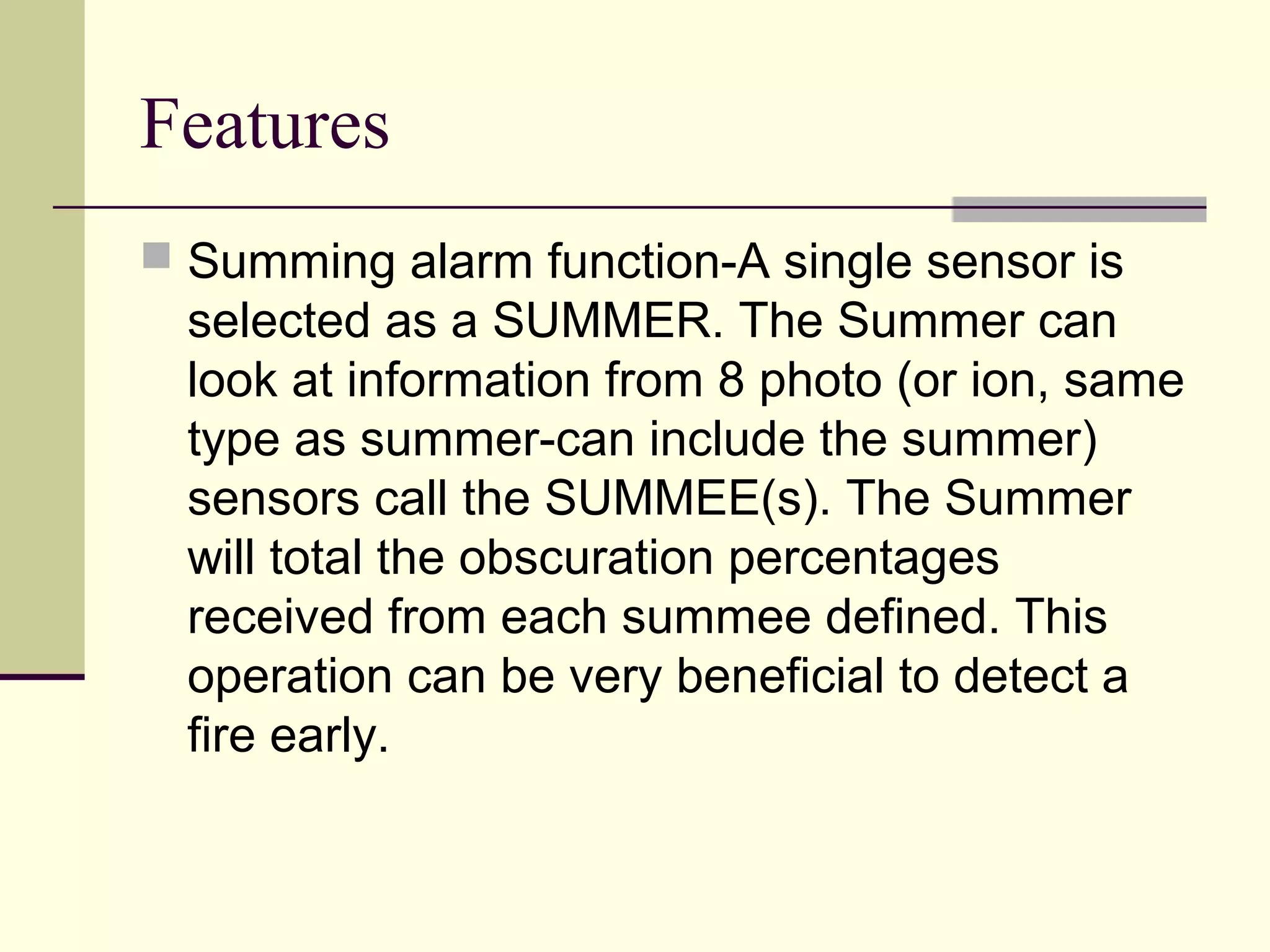 Fire control panel - Cheetah xi features | PPT