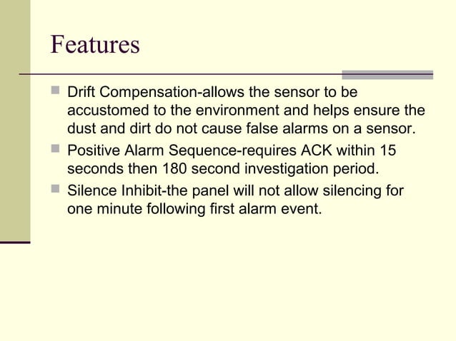 Fire control panel - Cheetah xi features | PPT