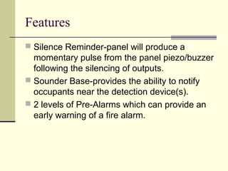 Fire control panel - Cheetah xi features | PPT