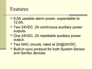 Fire control panel - Cheetah xi features | PPT