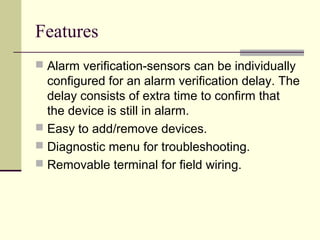 Fire control panel - Cheetah xi features | PPT