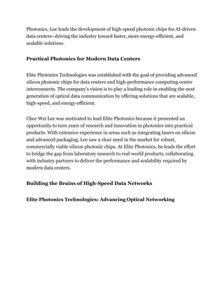 Chee Wei Lee_ Building the Brains Behind Ultra-Fast, Energy-Efficient ...