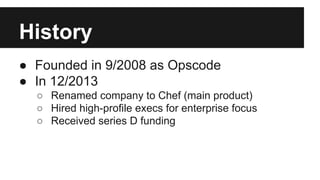 Chef company presentation | PDF | Cloud Computing | Internet