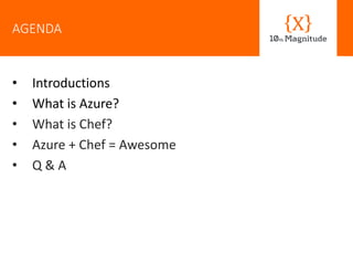 Chef + Azure = Awesome | PPTX