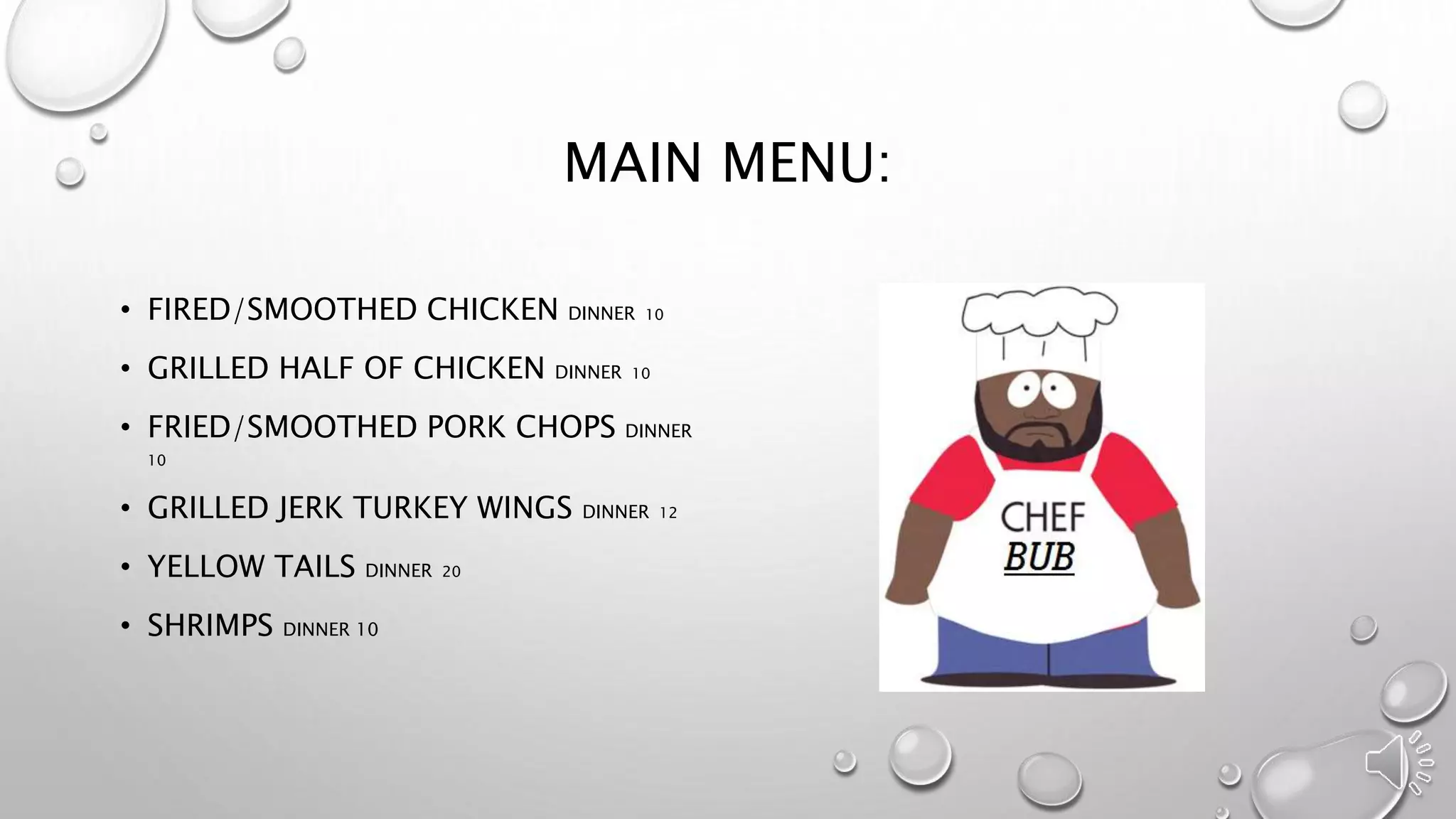 Chef bub’s kitchen 1 | PPTX