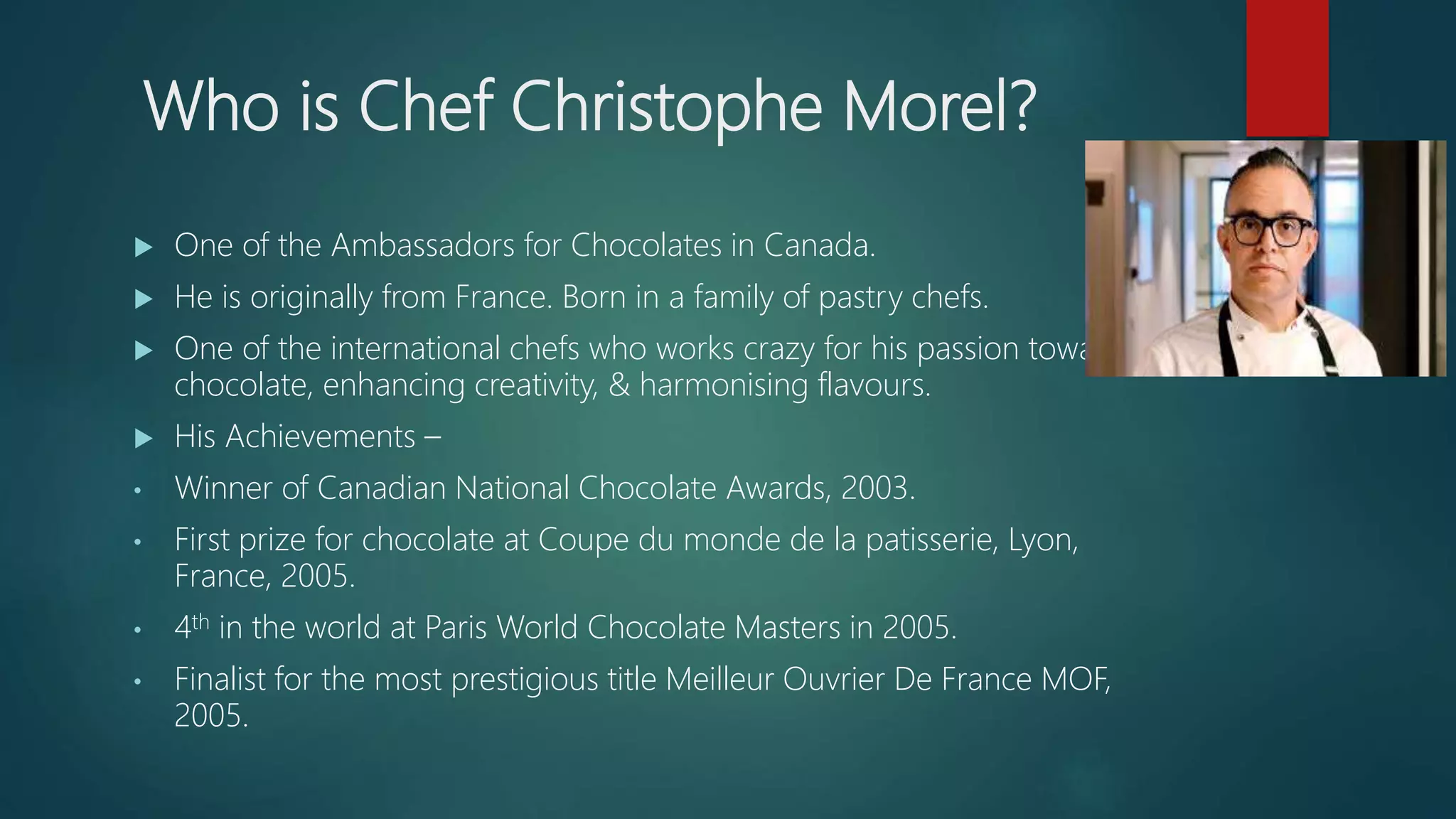 Chef Christophe Morel | PPTX