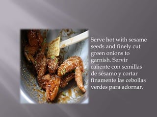 Chef Christopher Lee Asian Wings | PPTX | Cooking | Food & Drink