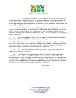 Chef contract | PDF