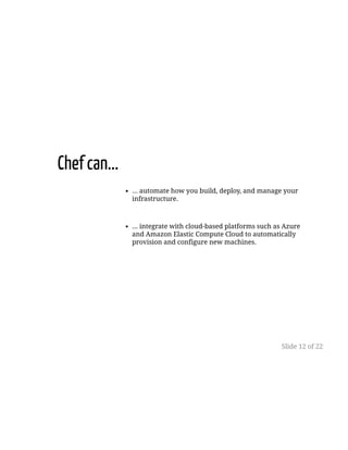 Chef for beginners module 1 | PDF