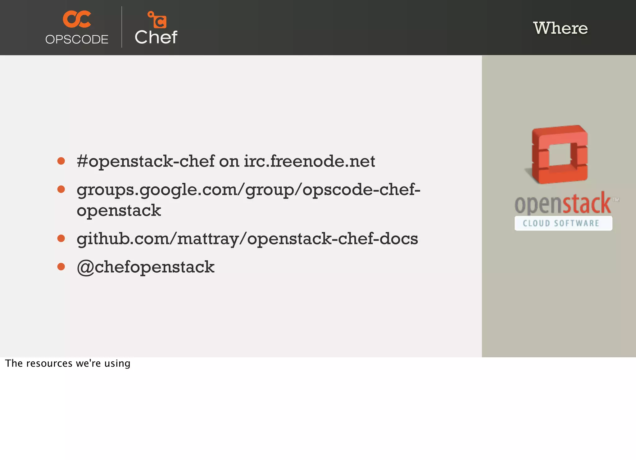 Chef for OpenStack: Grizzly Roadmap | PPT