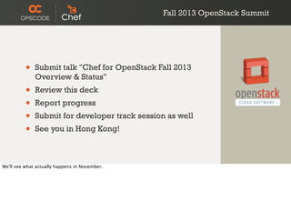 Chef for OpenStack: Grizzly Roadmap | PPT