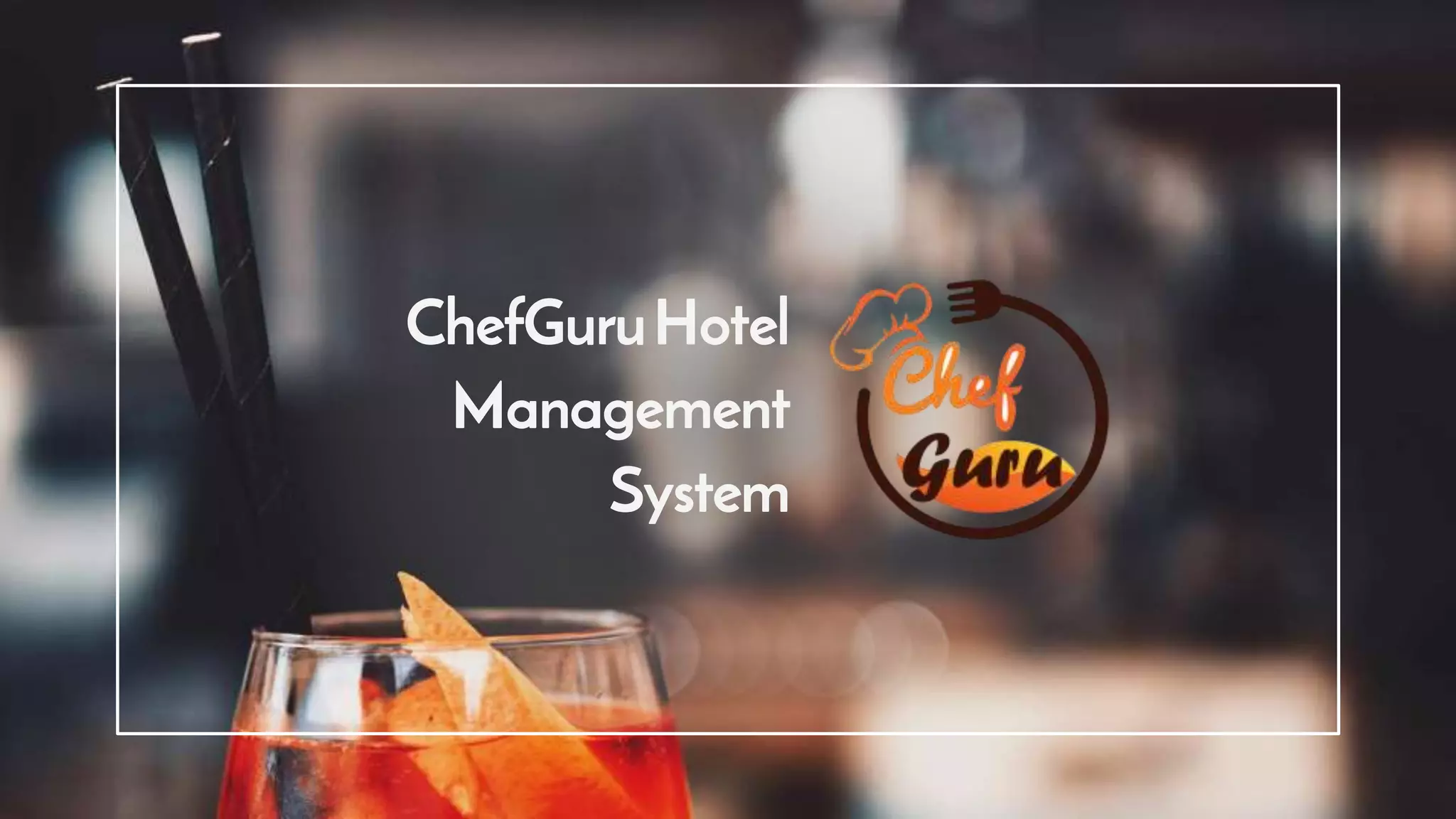 ChefGuru Hotel Management System - JAVA | PPTX