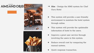 ChefGuru Hotel Management System - JAVA | PPTX