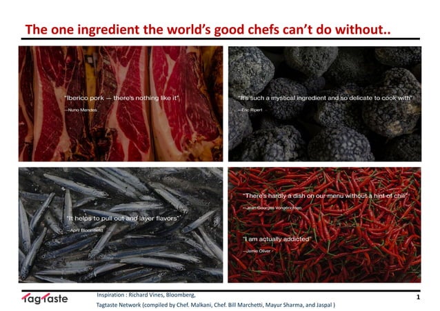 Chefs and Ingredients | PDF