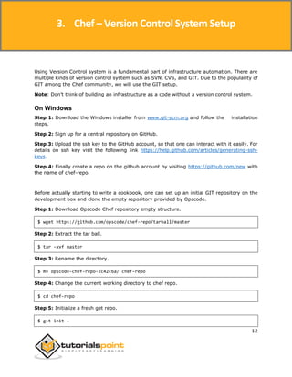 Chef tutorial | PDF