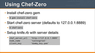 Chef-Zero & Local Mode | PDF