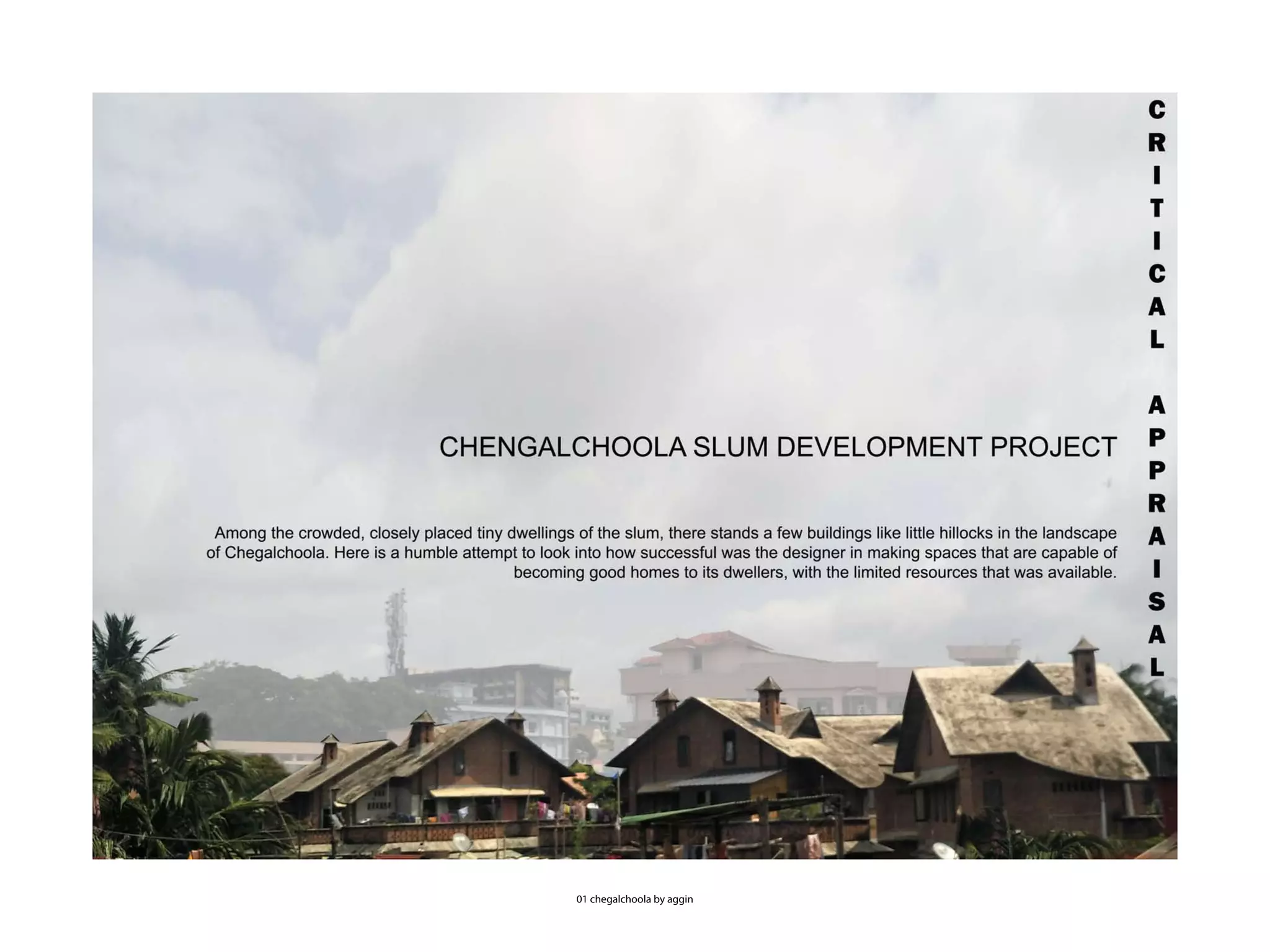 Chegalchoola slum development project critical appraisal | PDF