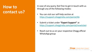 Chegg India guideline presentation | PDF