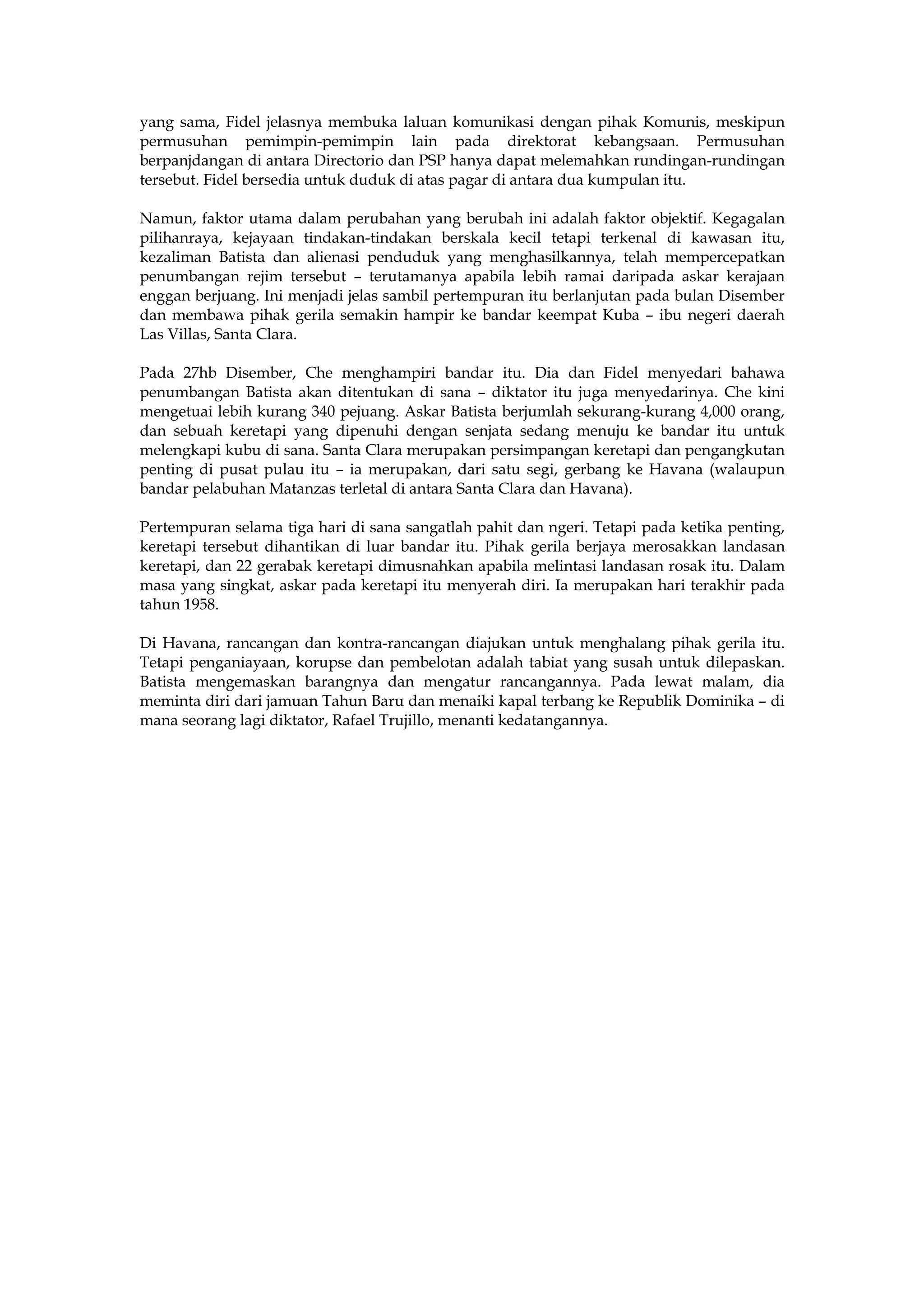 Che guevara revolusi kuba | PDF