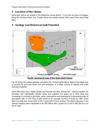 Chegutu gold project seeking investors in Zimbabwe | PDF