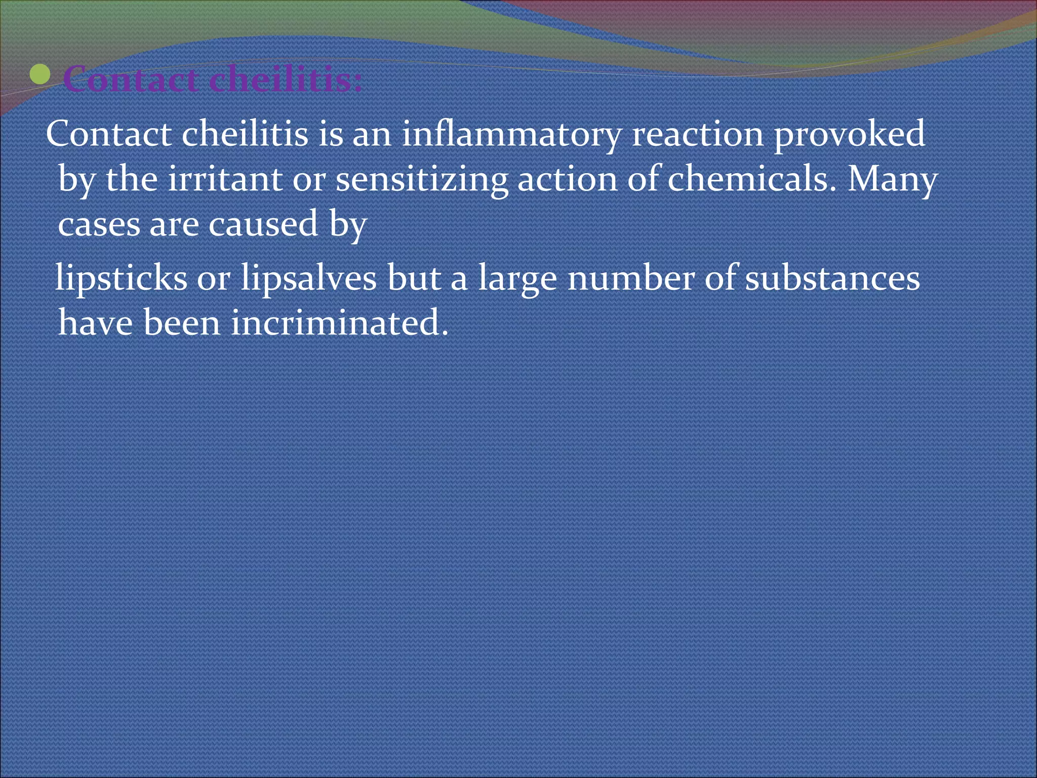 Cheilitis | PPT