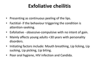 Exfoliative Cheilitis Hiv