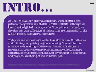 Cheil MENA 7th trend report 2016 | PPT