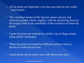Cheiloscopy main/ dental implant courses | PPTX